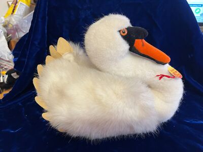 Steiff Plush White Swan - with Tags, Vintage Bird 3247/26 | eBay