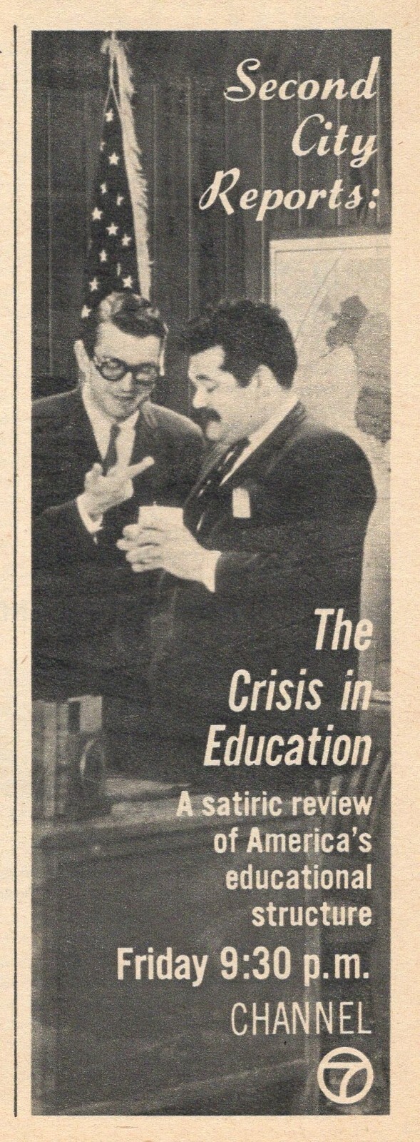 1963 TV AD 's SECOND CITY REPORTS COMEDY/BILL ALTON/SVERN DARDEN/AVERY ...