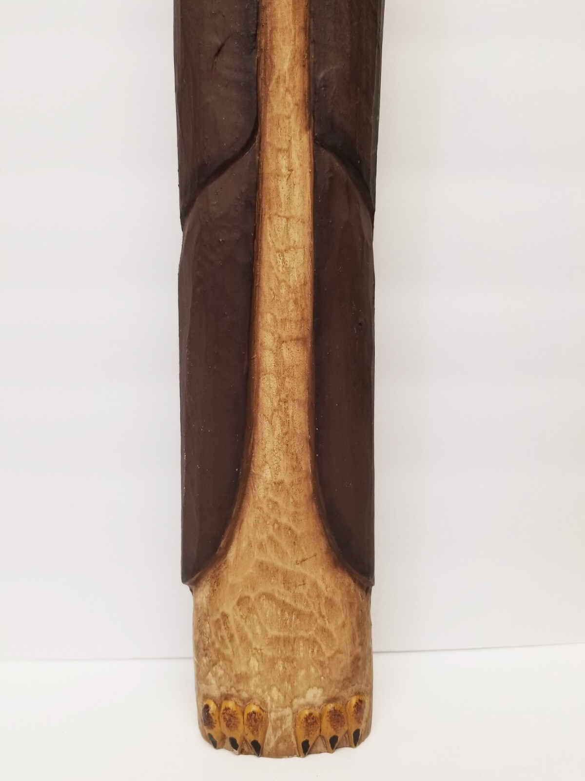 Rare Vintage Hand Carved, Painted Wood Owl Glass Eyes – James Haddon ...