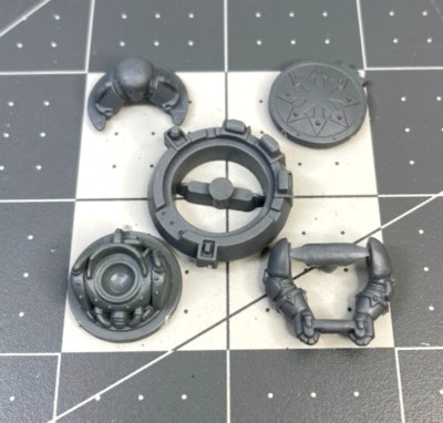 40K CHAOS SPACE MARINE RHINO GUNNER CUPOLA & CREW bitz lot #1 Land ...