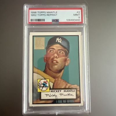 1996 Topps - Mickey Mantle #2 1952 Topps Commemorative Reprints PSA 9 ...