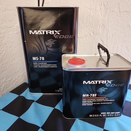 Fast KIT MS-78 MATRIX EURO CLEARCOAT 5 Liter with MH-78F Hardener 2.5 ...