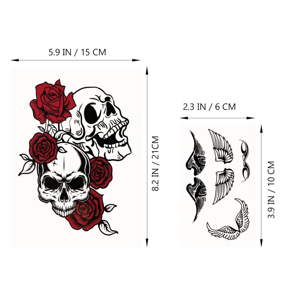 Waterproof Temporary Tattoo Sticker Makeup Stickers Men Body Art | eBay ...