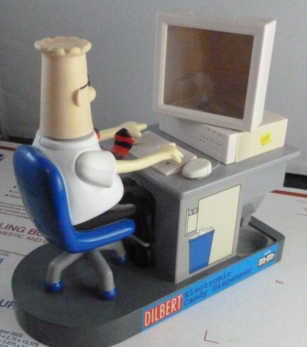 Vintage Dilbert Electronic Candy Dispenser Computer Desk BROKEN PARTS ...