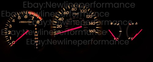 Amber Gauge Cluster LED Bulb KIT for Acura TL 2nd Gen Base and Type-S ...