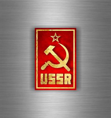 Sticker ussr cccp sssr urss russia soviet union flag decal emblem ...