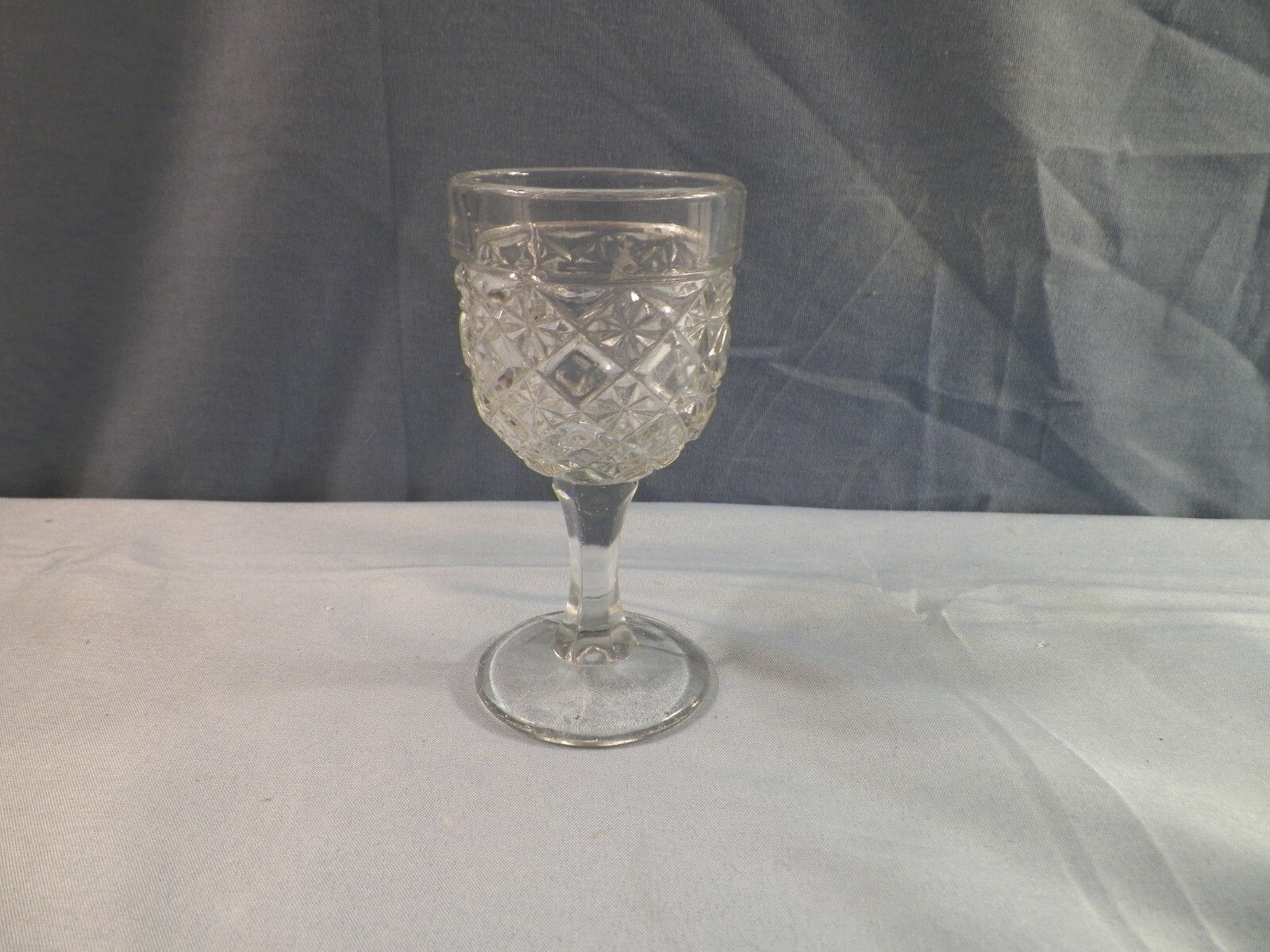 Specialty Glass Co. EAPG Pattern F Clear Glass Wine Goblet Circa 1892 ...