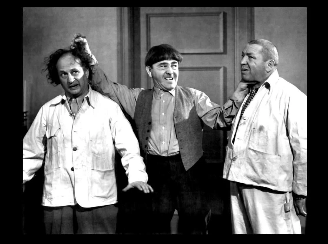 Curly Three Stooges With Hair