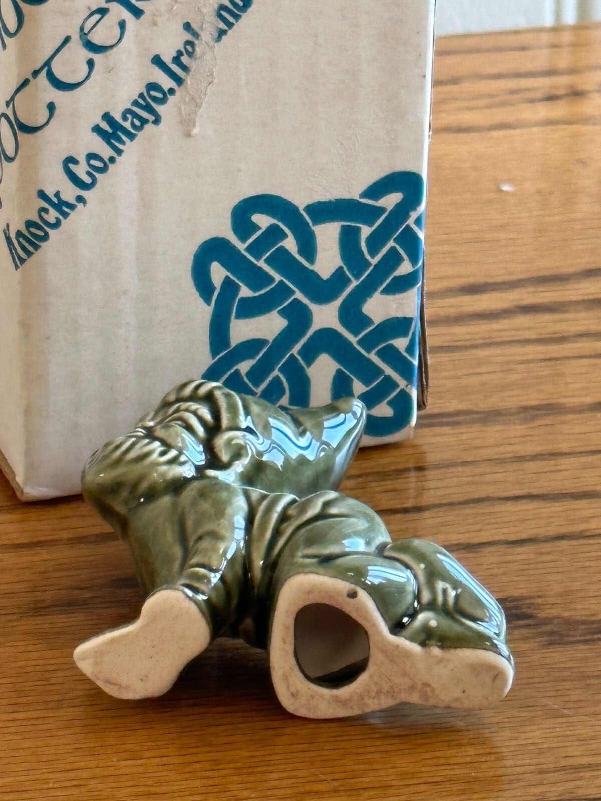 Vintage Knock Pottery Leprechaun Elf Figurine Gnomes Pixie Ireland W ...