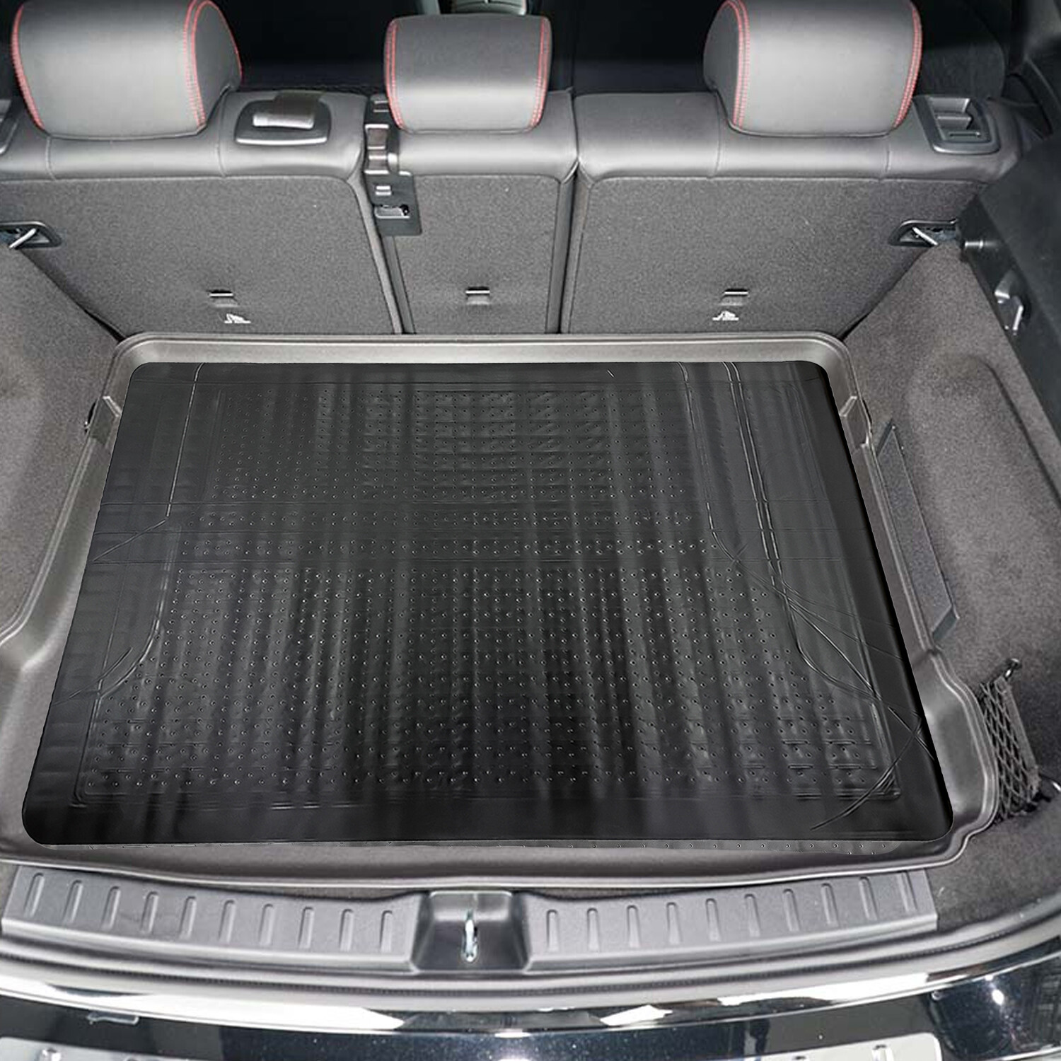 Universal Fit Car Boot Mat Rubber Non Slip Protector Lightweight Cut To ...