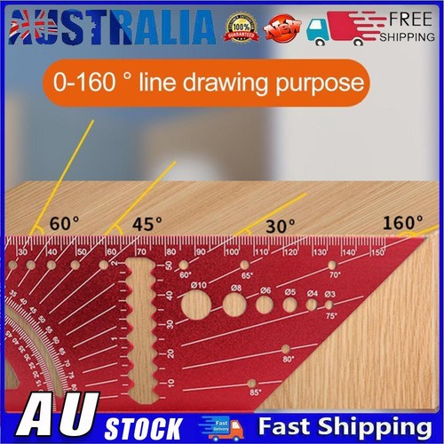 AU Layout Woodworking Wooden Square Aluminum Alloy Scriber Marking T ...