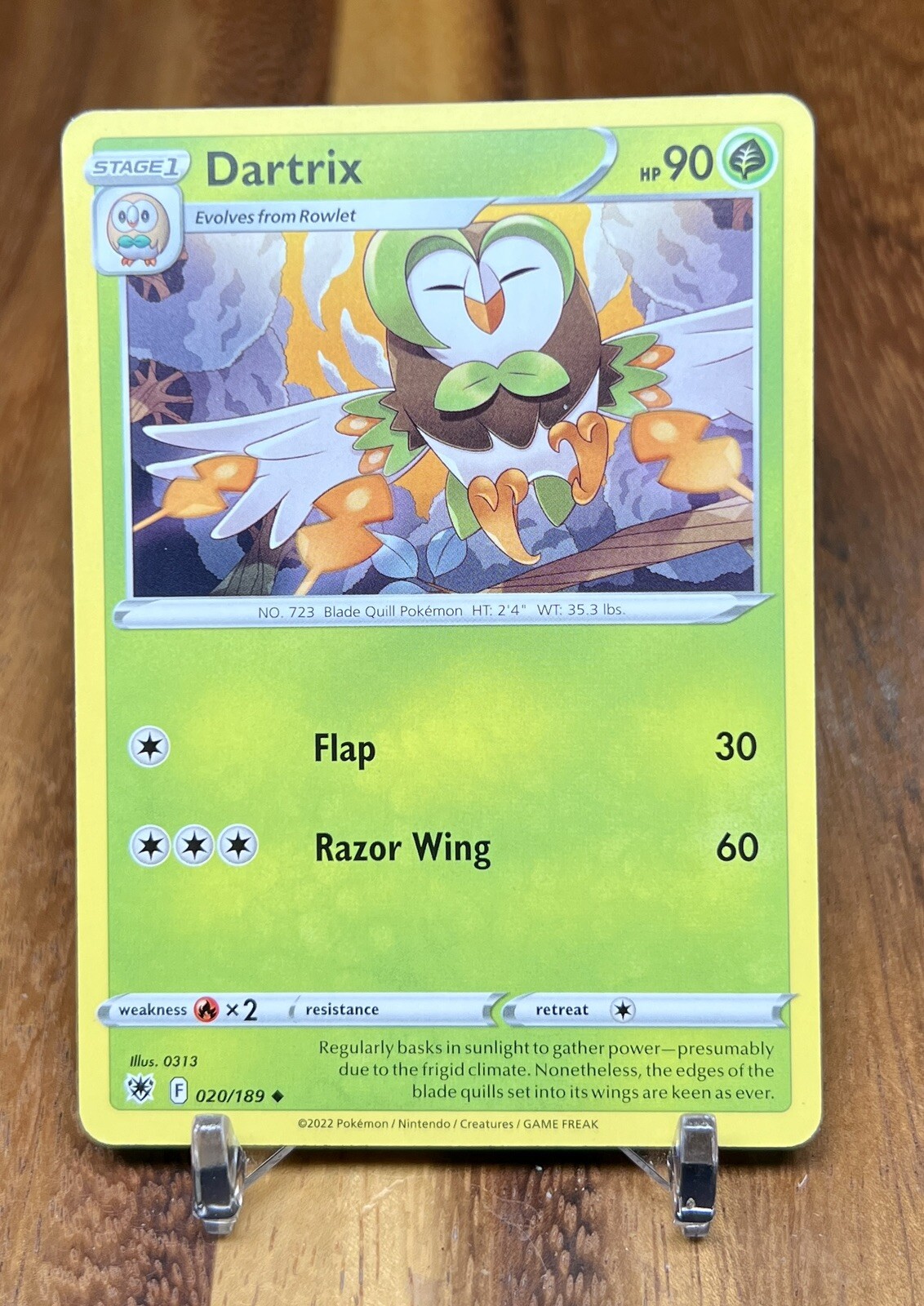Dartrix 020/189 Non Holo SWSH Astral Radiance Pokemon Card NM | eBay