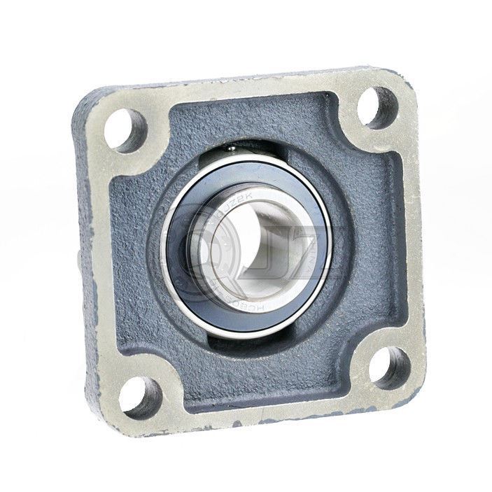 2x 40 mm Square Flange Units Cast Iron HCFS208 Mounted Bearing HC208 ...