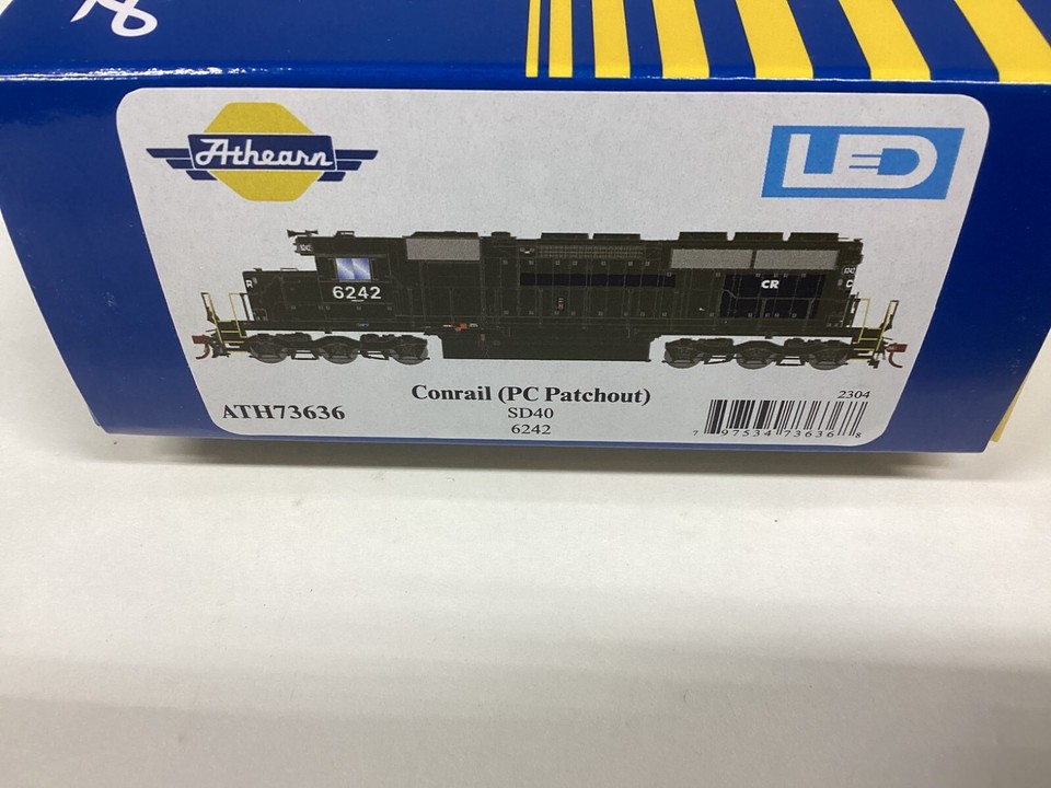 Athearn #73636 HO scale “Conrail (PC Patchout” SD40 DCC & SOUND READY Rd.202962 | eBay