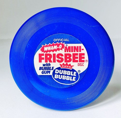 Vintage 1967 BLUE Fleer WHAM-O MINI FRISBEE Double Candy Container ...