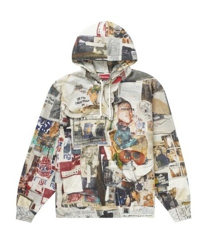 SUPREME SS'21 "Dash's Wall" Hooded Sweatshirt Hoodie Men's size Large ...