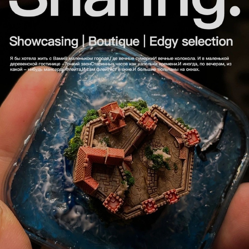 Harry Potter Hogwarts Castle Mini Resin Model Building Handcrafted ...