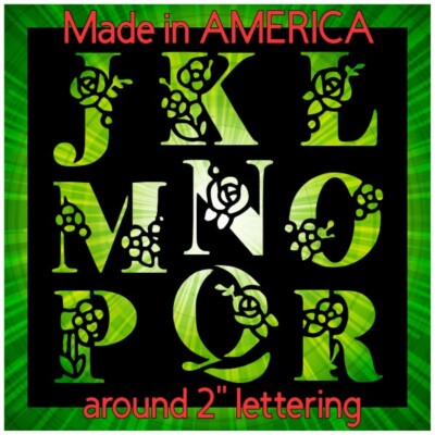 8"x8" Clear Plastic Stencil - J-R Alphabet Letters (SCA51) | eBay