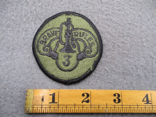 US ARMY 3rd Armored Cavalry Regiment Patch Brave Rifles Subdued S8 | eBay
