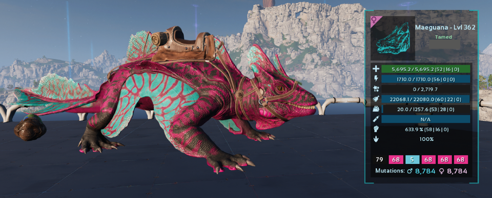 Ark Survival Ascended - 100% imprinted Maeguana with saddle - PvE | eBay