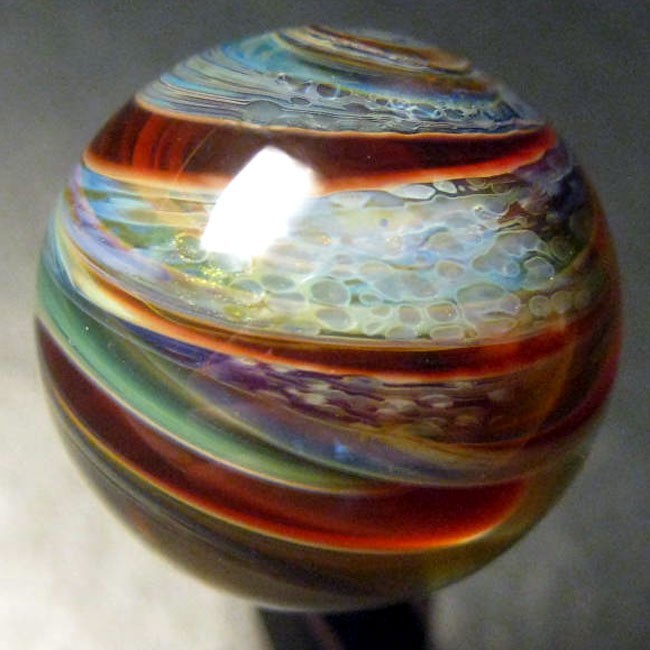 Boomwire Glass Marbles .75" handmade contemporary art sculpture ...