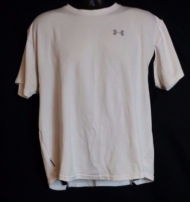 Under Armour White Athletic Polyester Men's T-Shirt Sz L | eBay