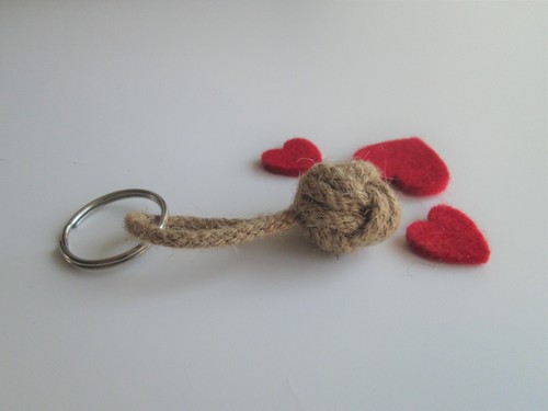 Monkey's Fist Knot Rope Keyring Fob - Nautical Key Ring - Keychain ...