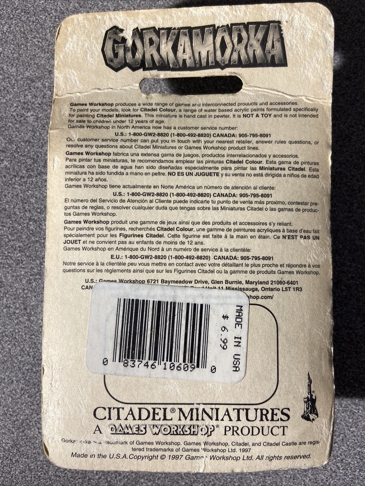 Digganob Gorkamorka Space Orks Goblins Warhammer 40K citadel GW 1997 ...