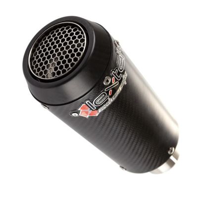 Lextek CP9C Full Carbon Motorcycle Motorbike Stubby Exhaust Silencer ...
