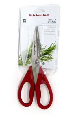 KitchenAid Utility Shears Scissors All Purpose Red stainless steel with ...