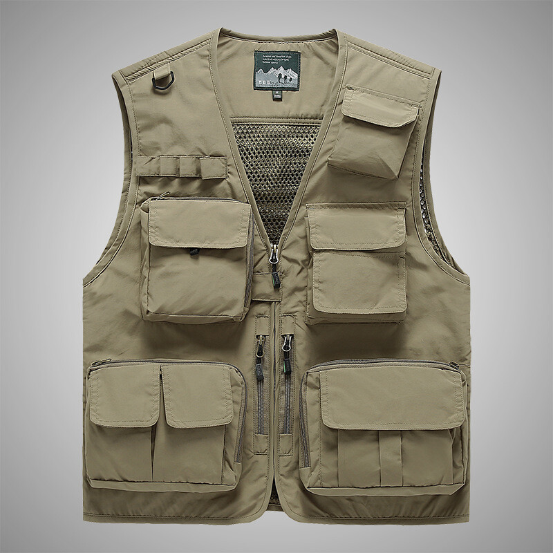 7XL Large Size Men's Quick Dry Vest Outdoor Travel Camping Photography ...