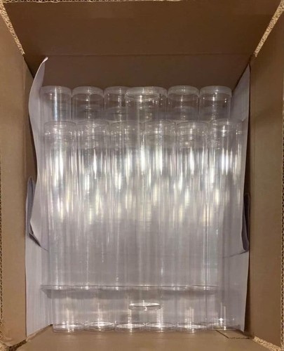 Box of 90 count clear plastic tubes with caps | eBay