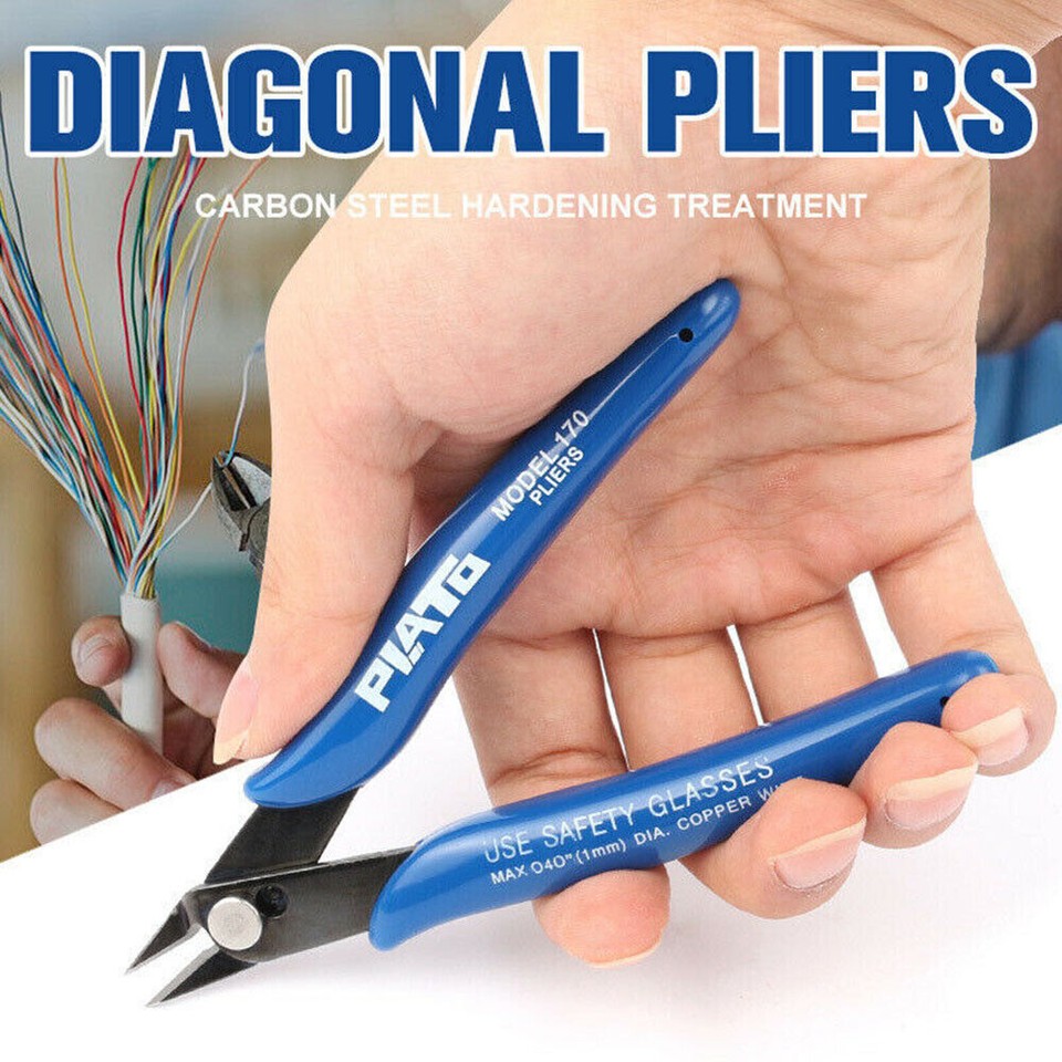 2XDurable Electrical Side Snip Flush Pliers Cable Wire Cutter Cutting ...
