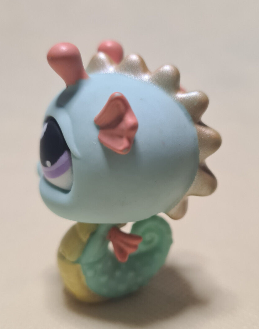 Littlest Pet Shop Authentic #348 Seahorse Fishes #519 Puffer#327 Clown ...