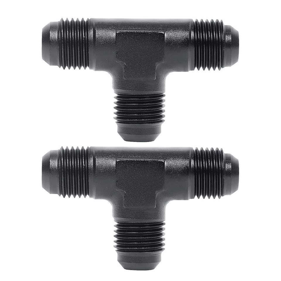 6AN 3-Way Tee T-Piece Fitting Adapter AN6 Male to 2 X 6AN Male Flare ...