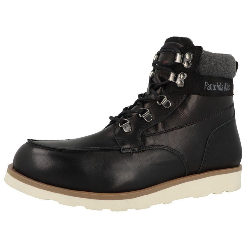 PANTOFOLA d'ORO Herren Schnürboots Winterstiefel Bormio Uomo Hi schwarz ...