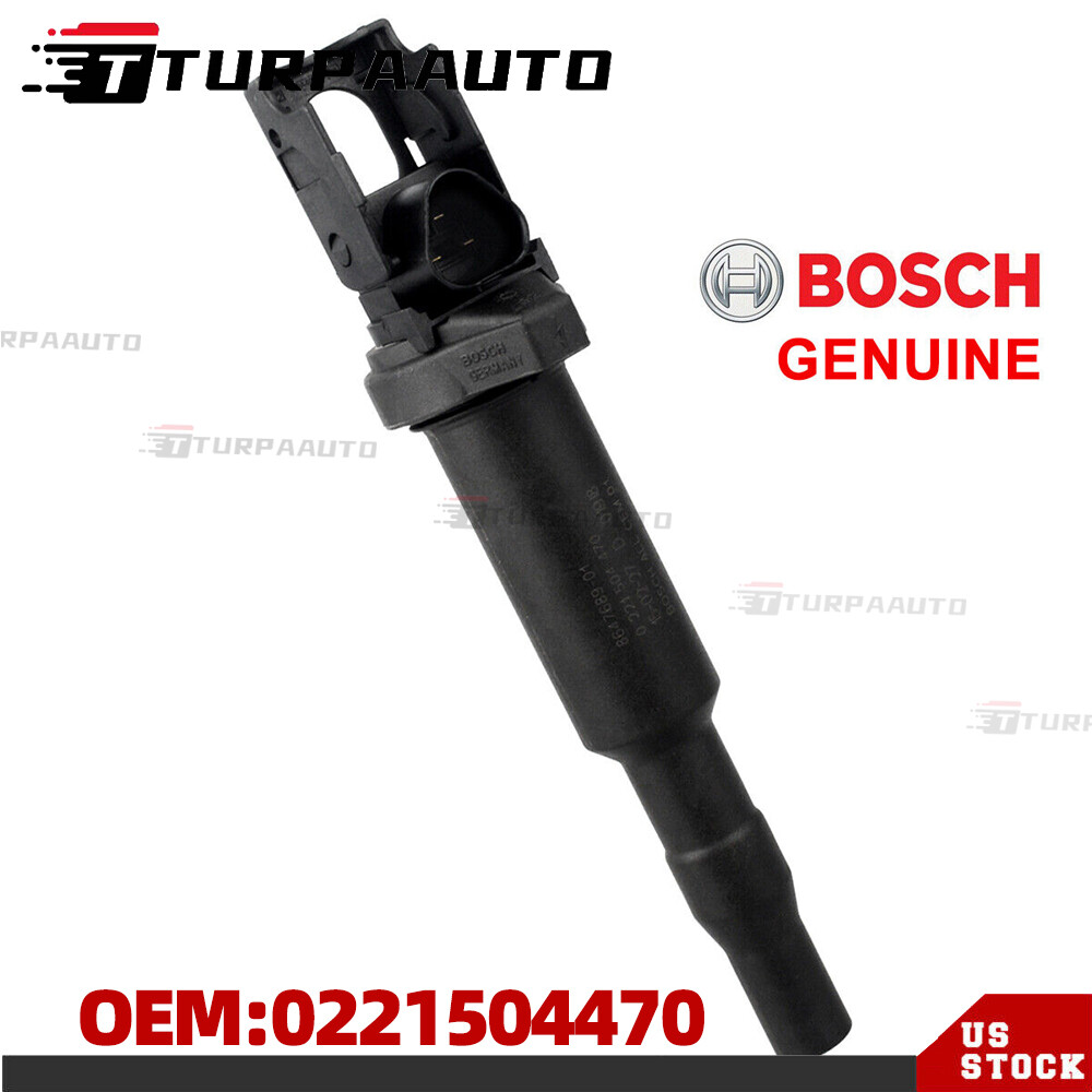1PCS OEM Ignition Coil For Bosch 0221504470 FIT BMW 12138616153 325 530 ...
