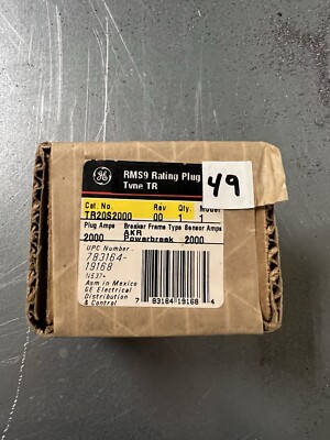 GE TR20S2000 RMS9 Rating Plug Type TR | eBay