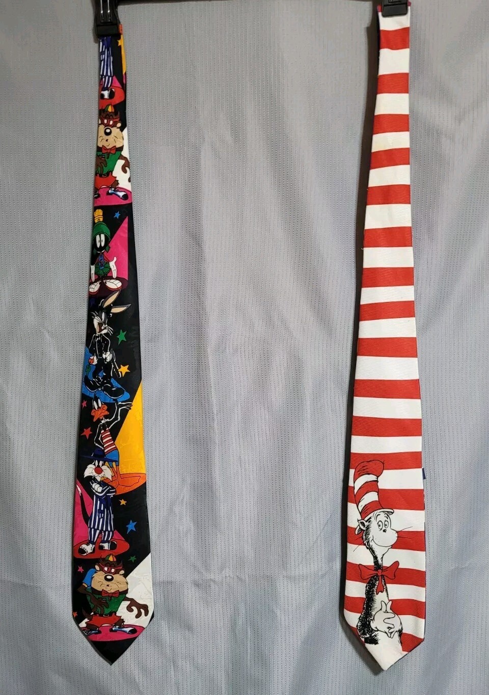 1990's Looney Tune Mania & Cat In Hat Ties - Gem