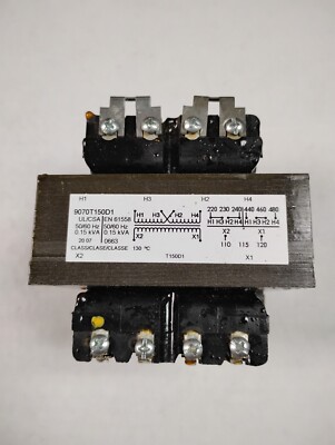 control transformer150va 240/480v Pri 120v Sec Sqd Part # 9070t150D1 | eBay
