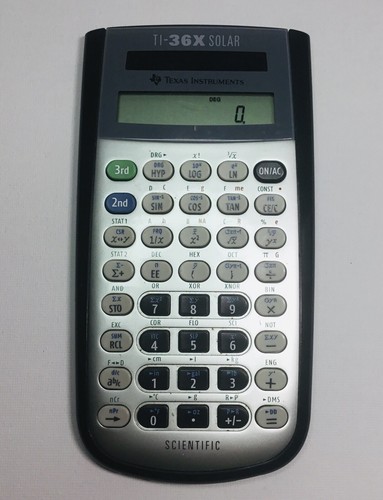 Texas Instruments Calculator TI-36x Solar Scientific Technical School ...
