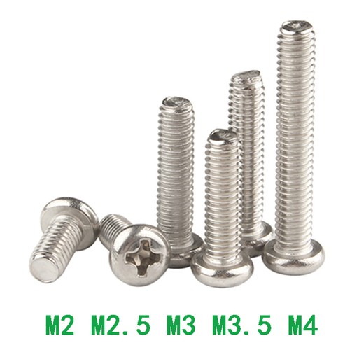 Crossed Pan Head Machine Screws Miniature Spectacle Metal Bolts M1.2/1 ...