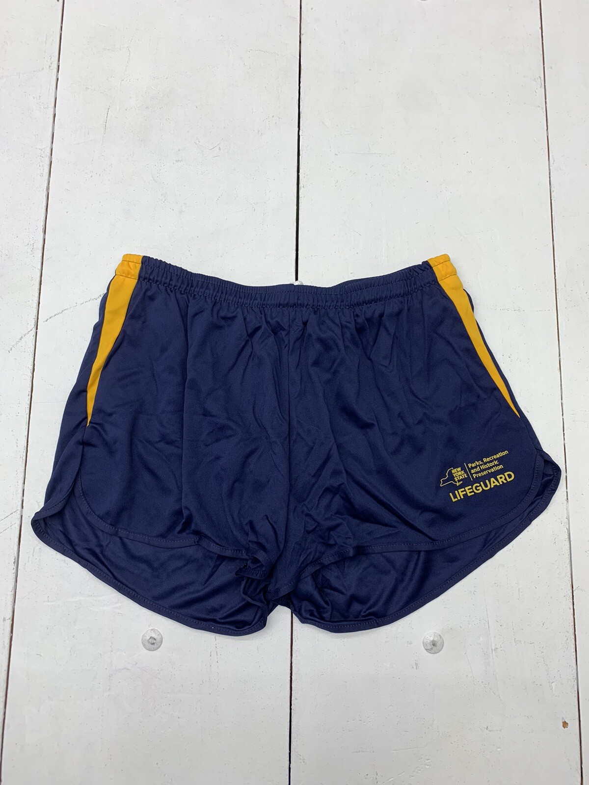 Augusta Womens Dark Blue Yellow Athletic Shorts Size XL | eBay