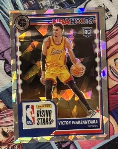 2023-24 NBA HOOPS PREMIUM STOCK VICTOR WEMBANYAMA RISING STARS ICE ...
