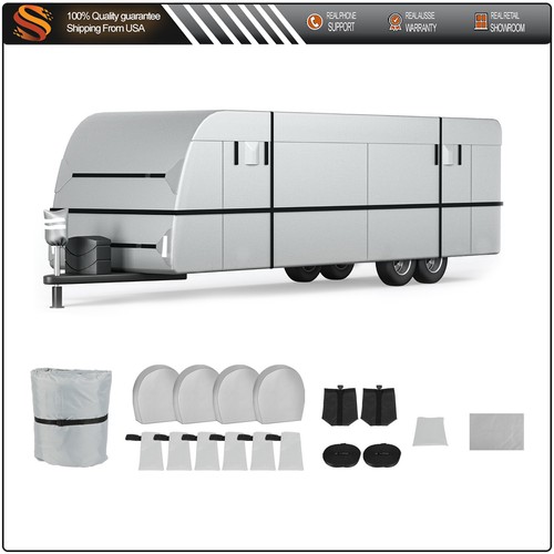 20-22FT TT Oxford Travel Trailer RV Cover Extra Upgraded 5 Layers Camper Cover | eBay