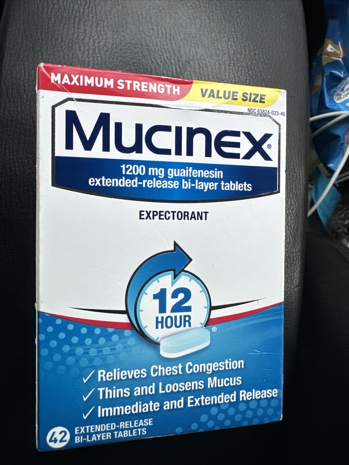 Mucinex Maximum Strength 1200mg 12 Hour Extended Tablet - 42 Count for ...