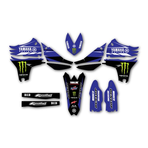 YAMAHA FACTORY TEAM GRAPHICS YZ450F 2010 2011 2012 2013 21mil Thick MX ...