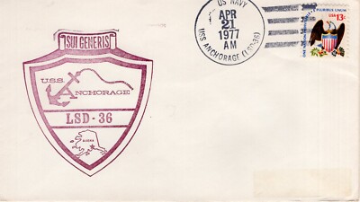 USS ANCHORAGE LSD-36 - US NAVY 1977 FDC17606 | eBay