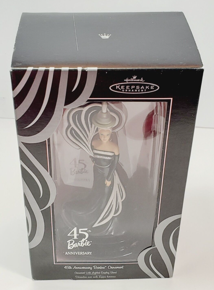 2004 45th Anniversary Hallmark Keepsake Barbie Ornament w/ lighted ...