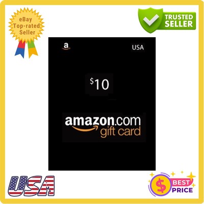 Amazon Gift Card Value $10 for United States (US) Message Delivery | eBay